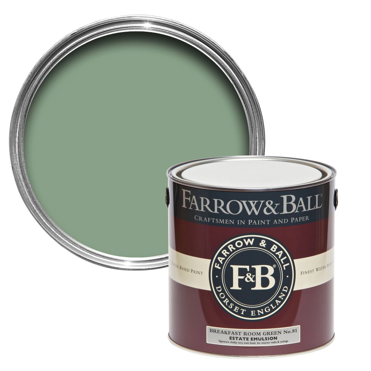 Farrow & Ball - Breakfast Room Green No. 81 - Romerils Jersey Farrow & Ball - Breakfast Room Green No. 81 - Romerils Jersey