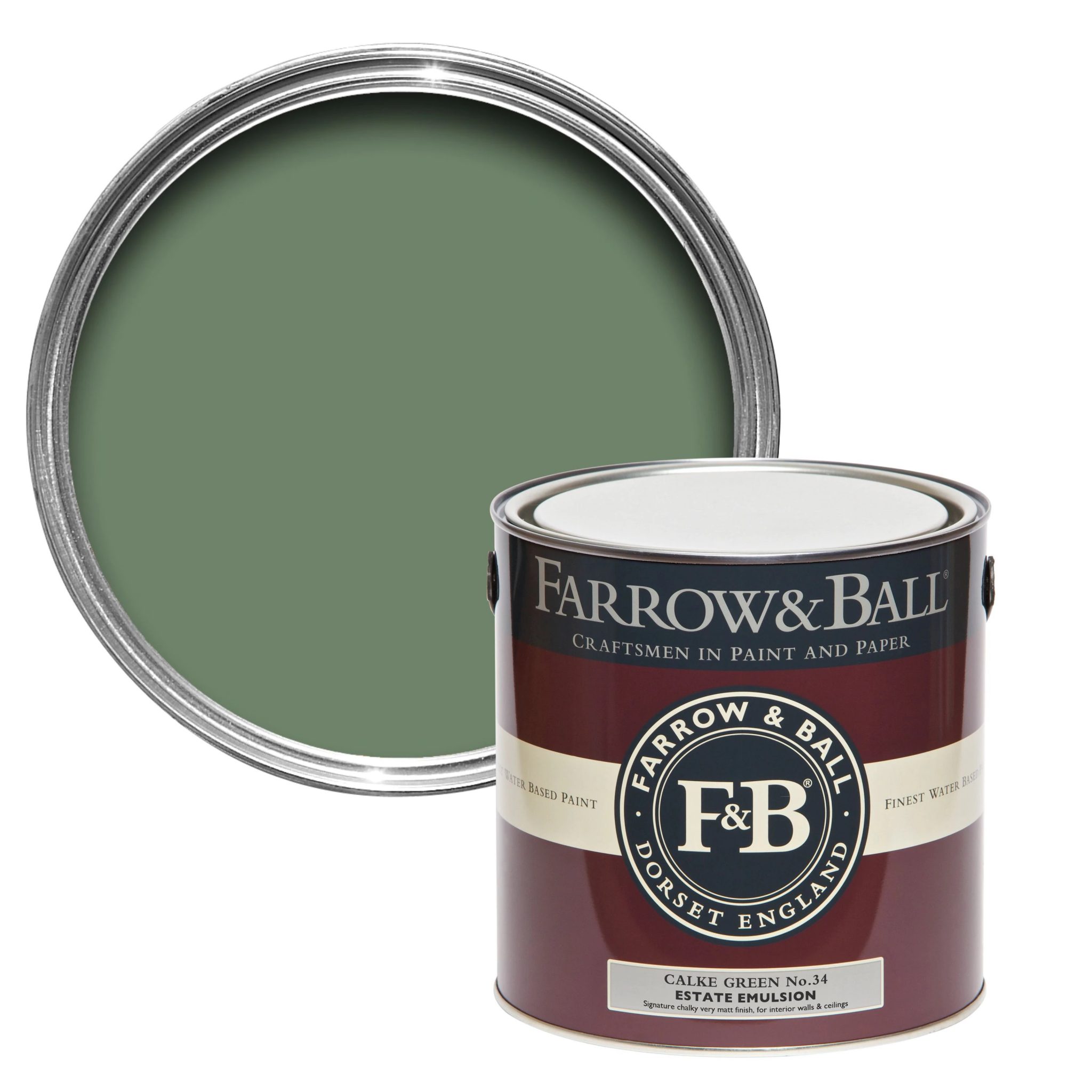 Farrow & Ball - Calke Green No. 34 - Romerils Jersey