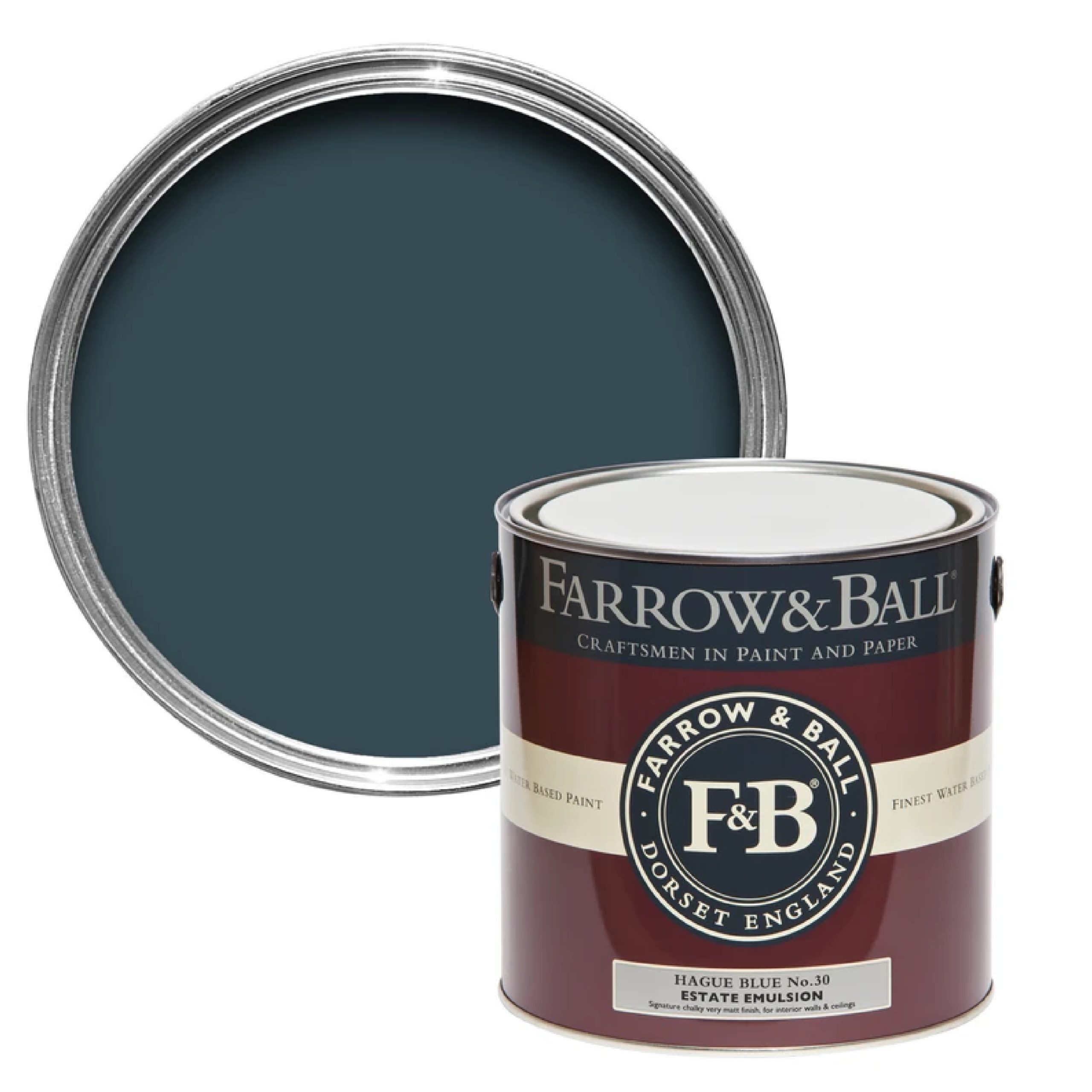 Farrow & Ball - Hague Blue No. 30 - Romerils Jersey Farrow & Ball - Hague Blue No. 30 - Romerils Jersey