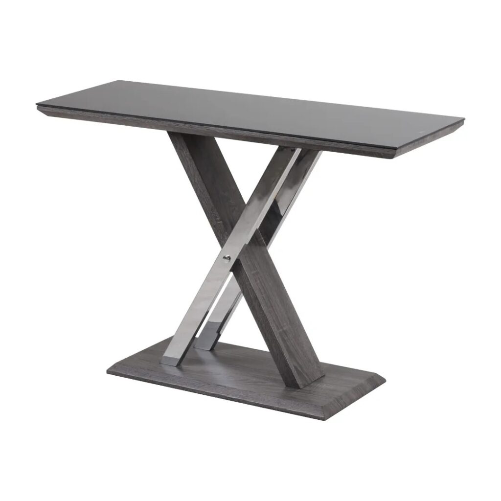 Xavi Console Table Grey Walnut - Romerils Jersey