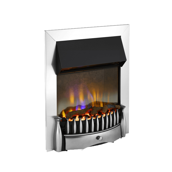 Dimplex Dumfries Chrome Optiflame 3D Electric Inset Fire - Romerils Jersey