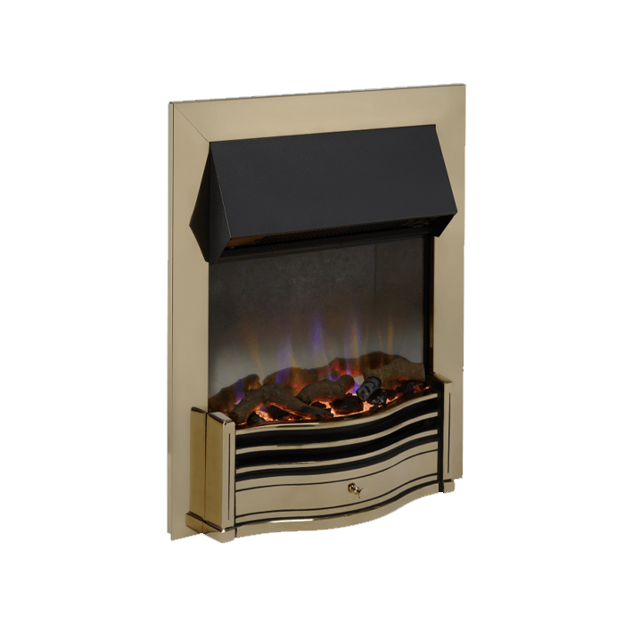 Dimplex - Dumfries Chrome Optiflame 3D Electric Inset Fire - Romerils