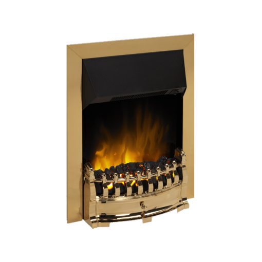 Dimplex - Dumfries Chrome Optiflame 3D Electric Inset Fire - Romerils