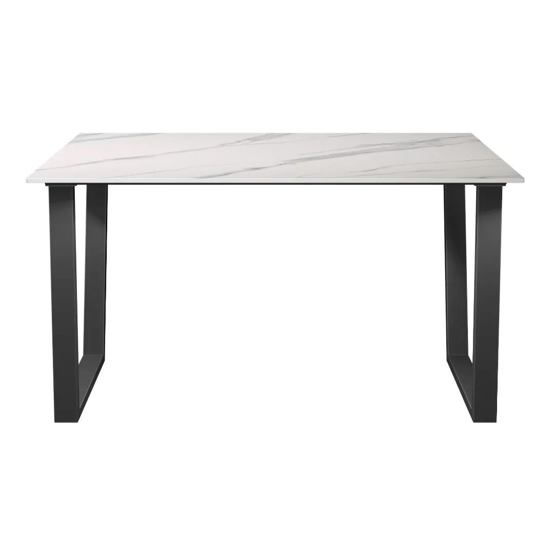 Cerutti Matte White Ceramic Dining Table - 140cm - Romerils Jersey