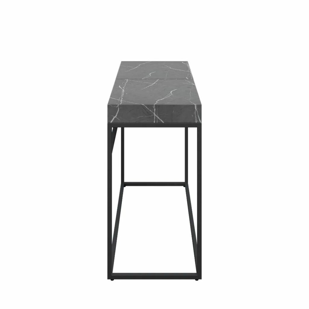 Delma Grey Marble Effect Console Table - Romerils Jersey
