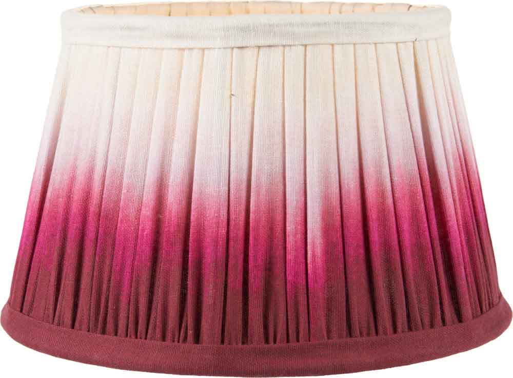 Pacific Scallop 25cm Red Ombre Soft Pleated Tapered Shade 36-059-10RD ...