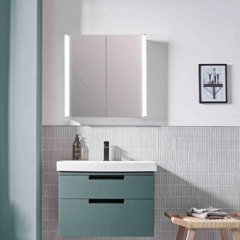 Roper Rhodes R2 Altitude Double Door Illuminated Cabinet 670mm With ...