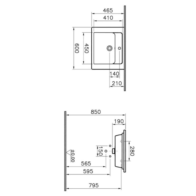 VitrA Integra Wall Mounted 2 Drawer Complete Basin Unit - Gloss White ...
